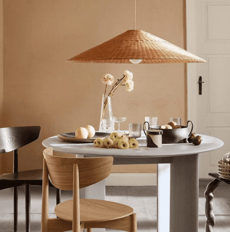Creative Rattan Pendant Light Flower Living Room Lighting Fixtures Handmade