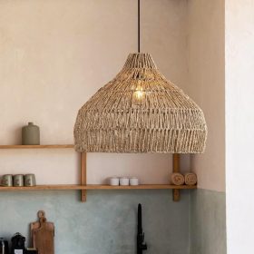 Best Wicker Rope Pendant Light Home Decor