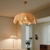 Flower Petal Rattan Pendant Light - Soft Bloom Inspired Ceiling Lamp