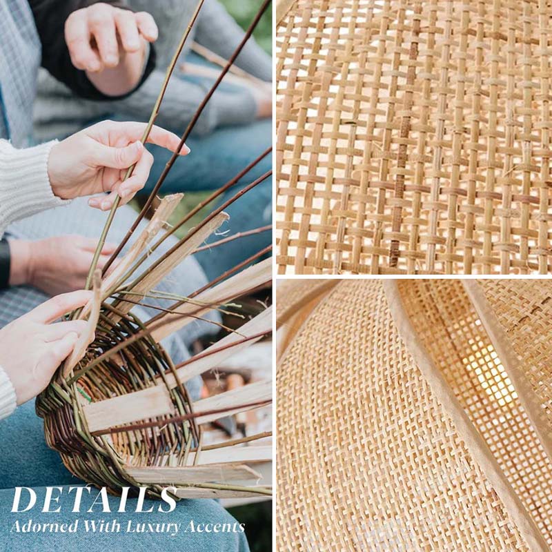 Flower Petal Rattan Pendant Light - Soft Bloom Inspired Ceiling Lamp