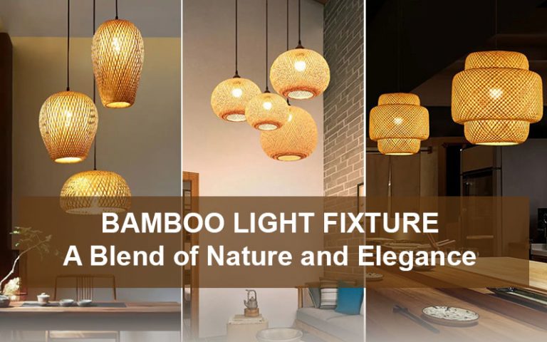 Bamboo Pendant Light Fixture