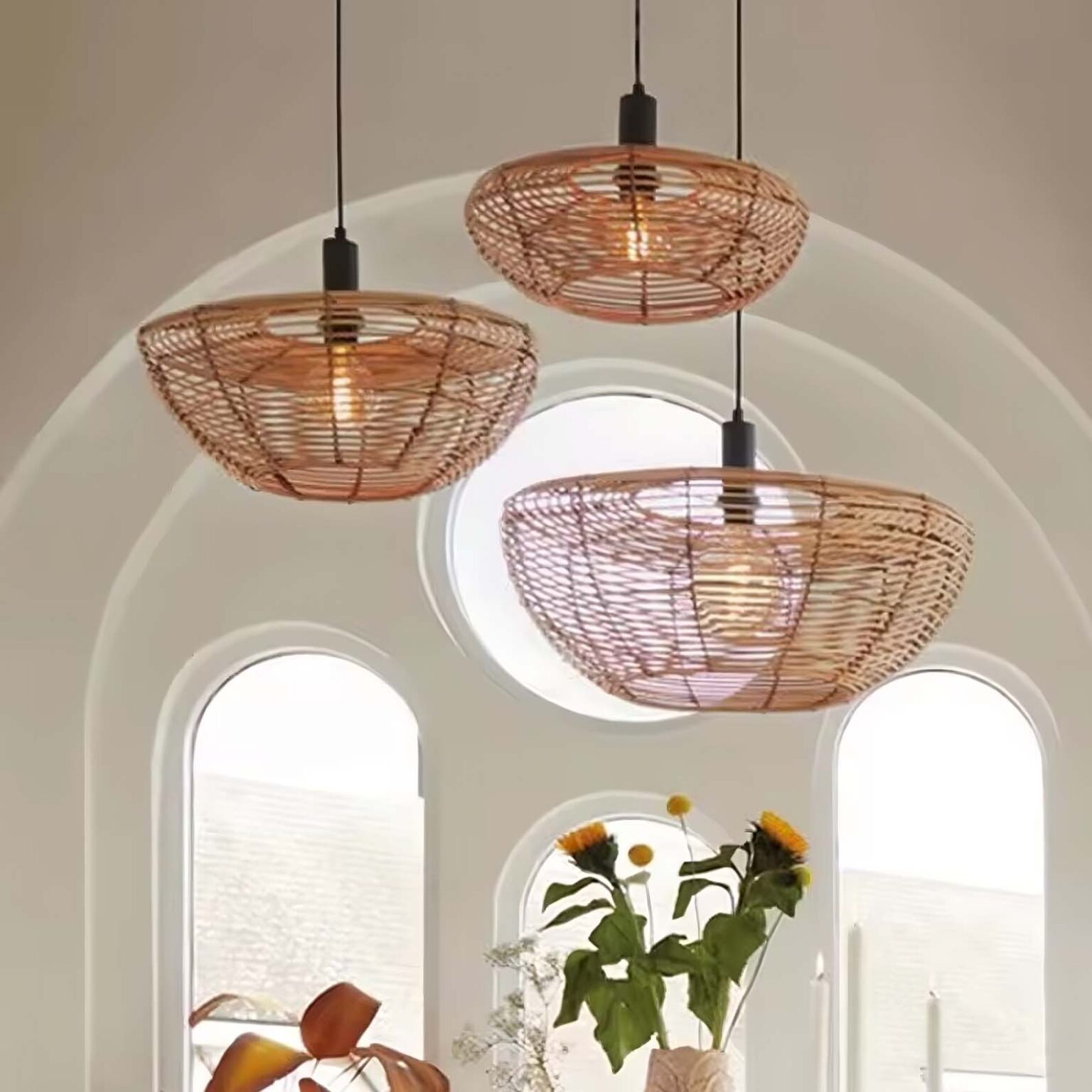 Rattan Retro Pendant Light - Timeless Woven Light Fixture