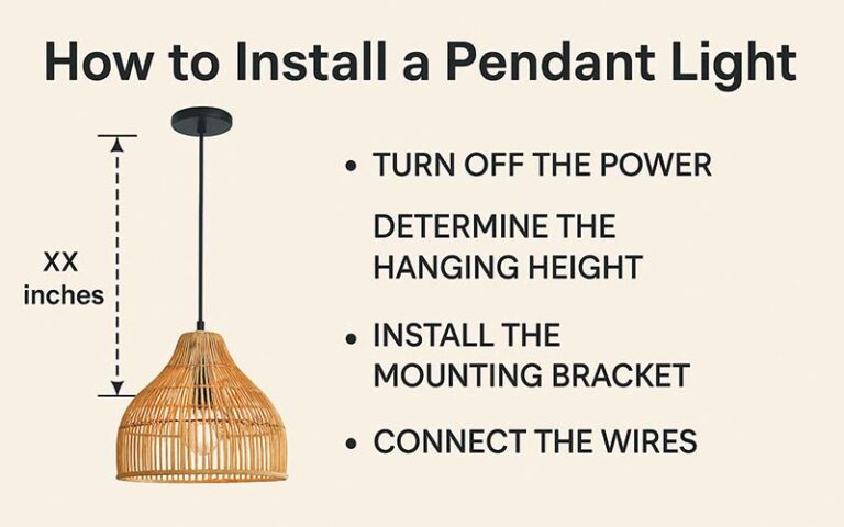 How to Install a Pendant Light: A Step by Step Guide