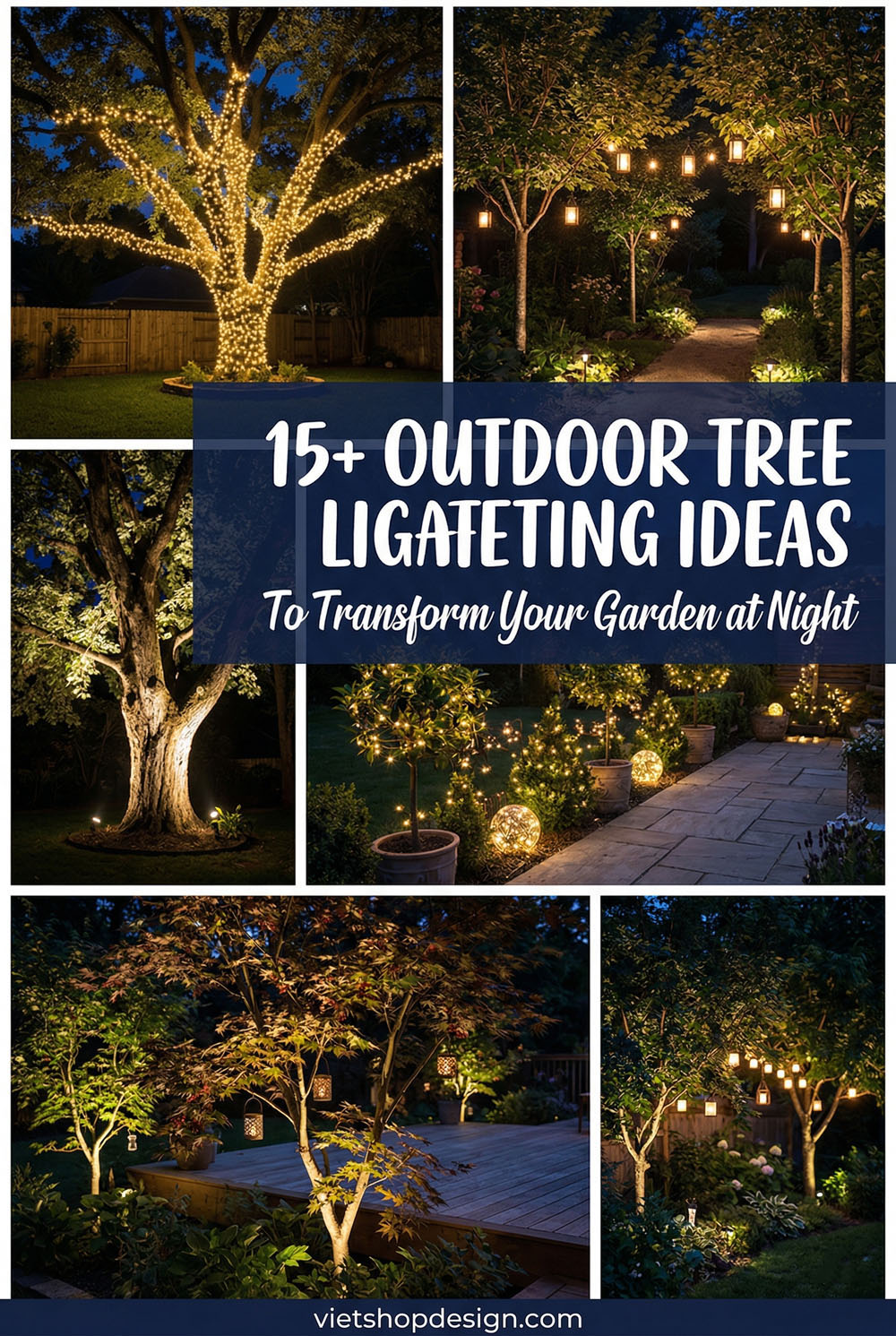 15+ Outdoor Tree Lighting Ideas to Transform Your Garden at Night