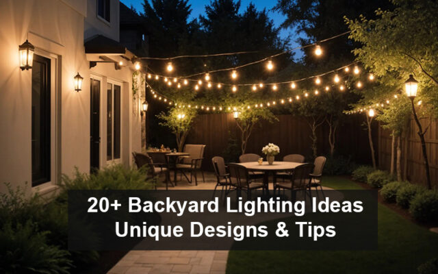 20+ Backyard Lighting Ideas: Unique Designs & DIY Tips