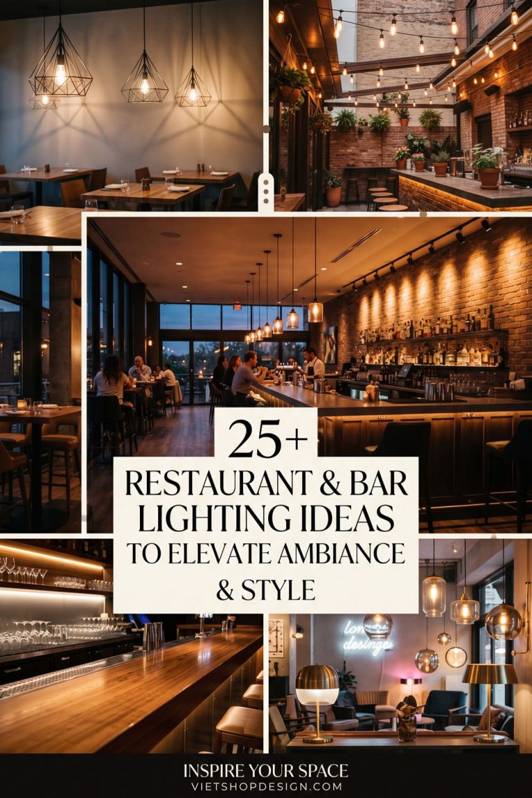 25+ Restaurant Bar Lighting Ideas to Elevate Ambiance & Style