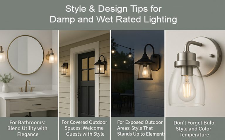 Damp vs Wet Rated Lighting: All Things You Need to Know