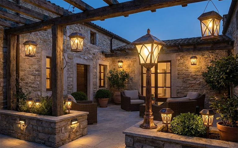 Courtyard Lighting Ideas: Create a Warm, Magical Outdoor Retreat