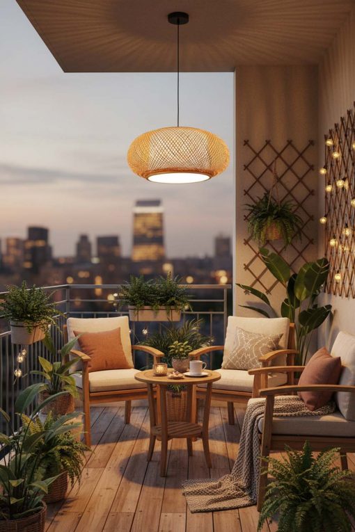 30+ Best Balcony Bamboo Pendant Lights To Transform Your Outdoor Space