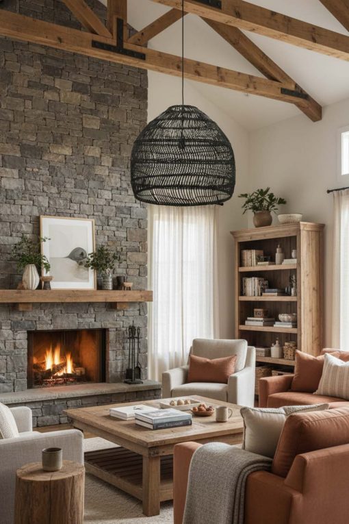 15+ Organic Modern Black Rattan Lights for a Warm, Bold Home
